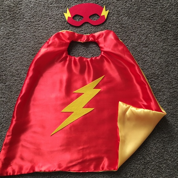 Costumes | The Flash Inspired Cape And Mask | Poshmark
